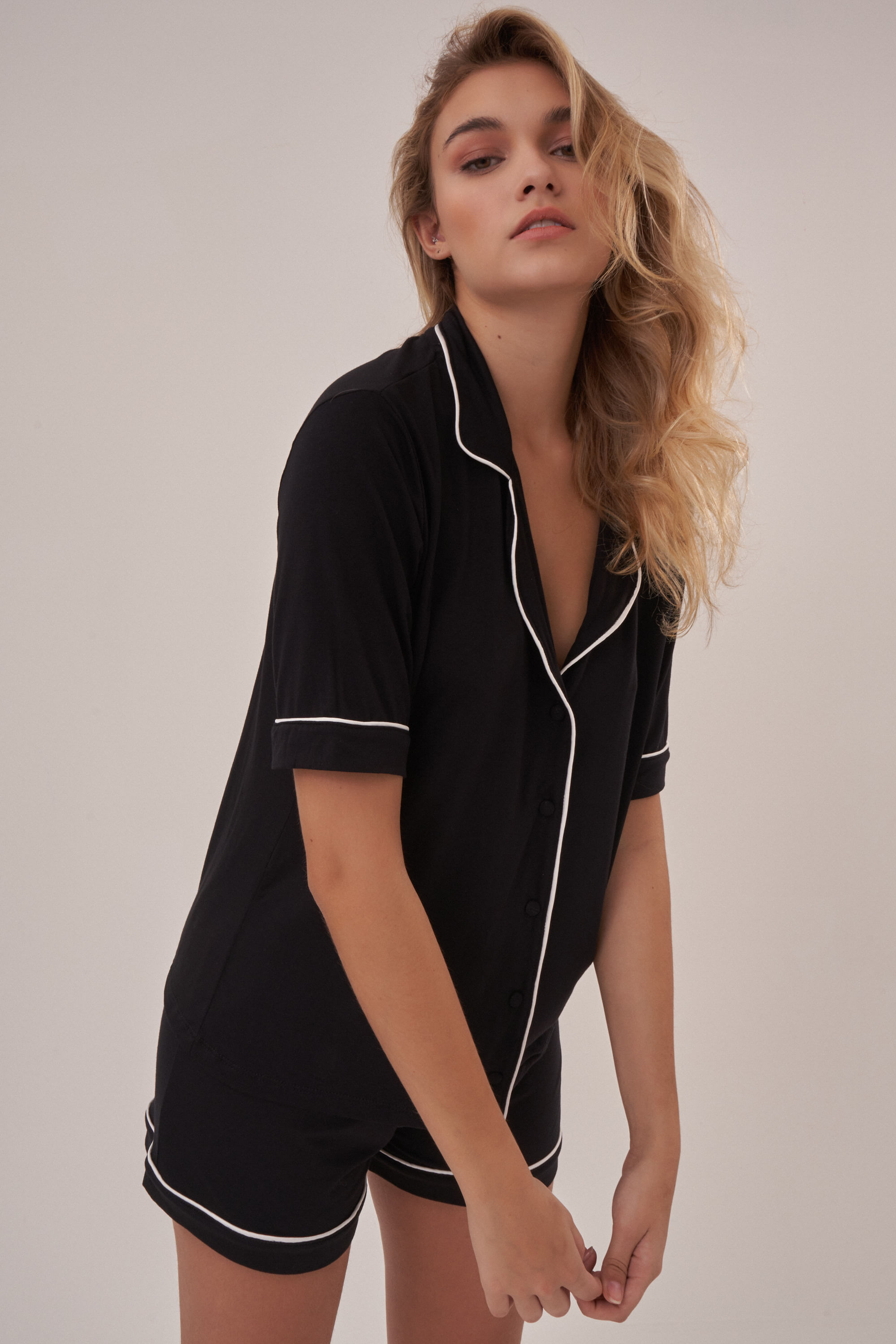 Short Doll Classic Preto Preto